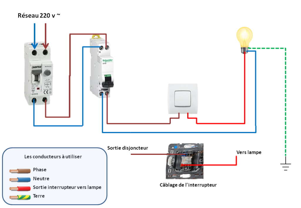 Circuit électrique simple allumage