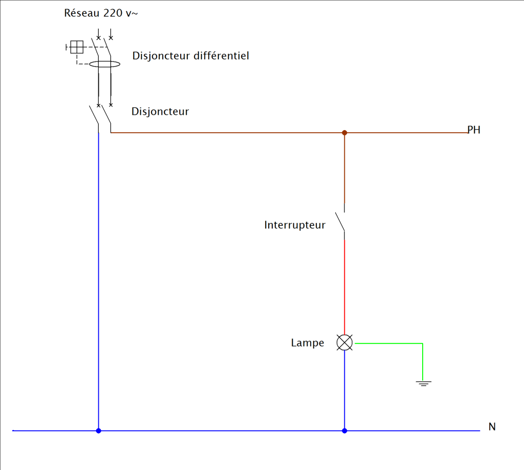 Circuit électrique simple allumage
