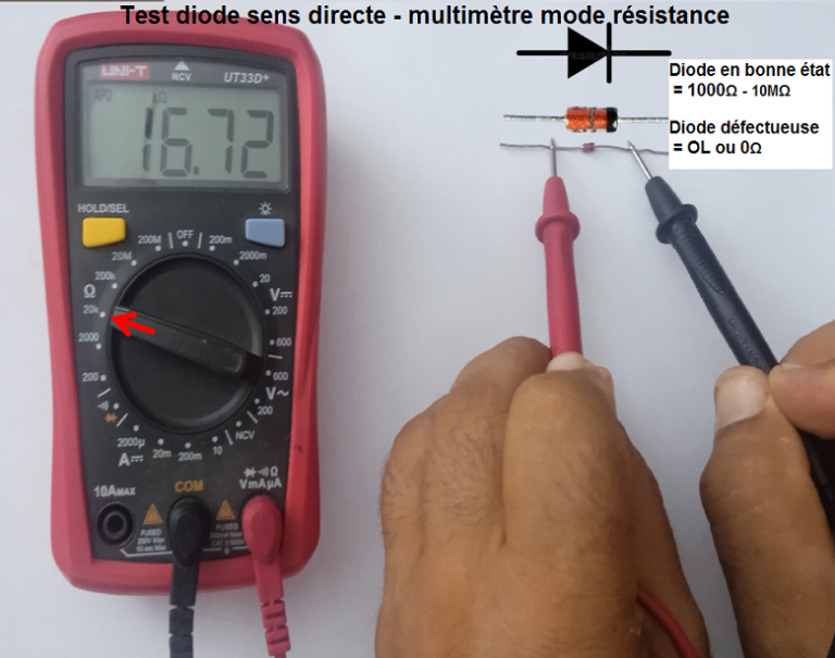 Comment tester une diode avec un multimètre - guide étape par étape